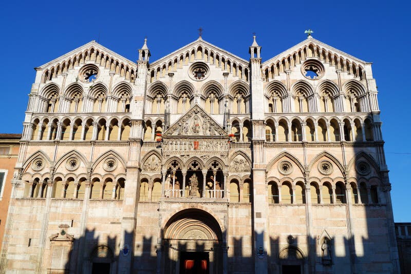 Ferrara Cathedral editorial photo. Image of architecture - 56594441