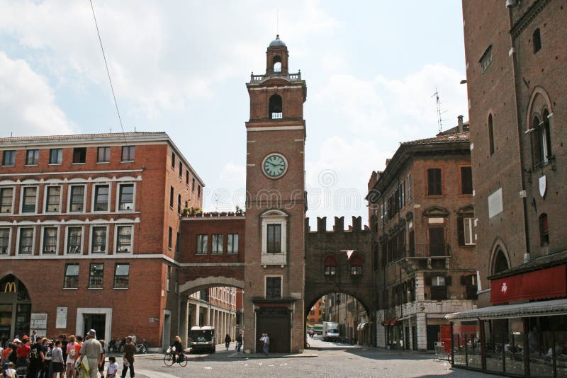 Ferrara piazza Savonarola editorial image. Image of antiquely - 126089290