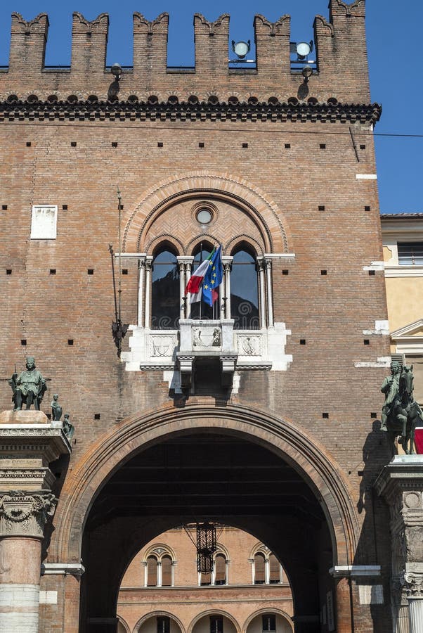 Ferrara - Historic Buildings Stock Photo - Image of merlon, urban: 28577074