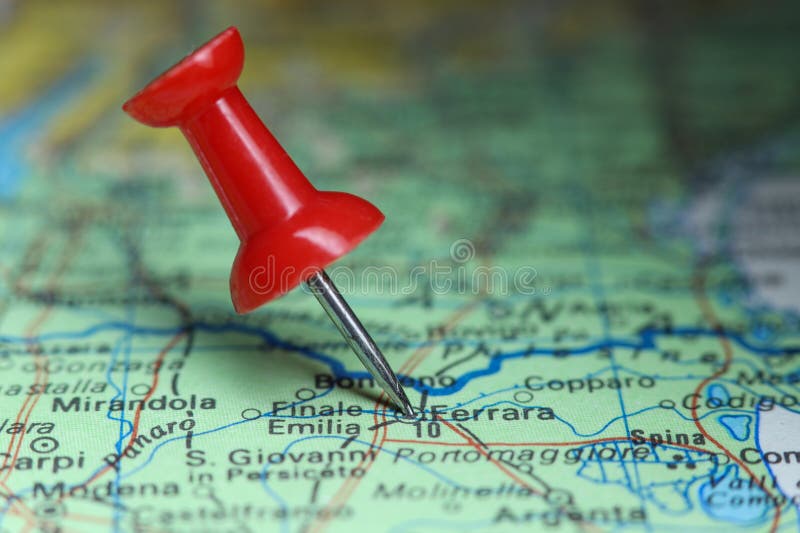 Ferrara Italy Pin Map Stock Photos - Free & Royalty-Free Stock Photos ...