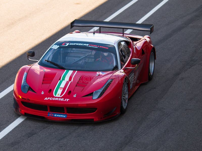 Ferrari 458 race car editorial photo. Image of track - 38479986