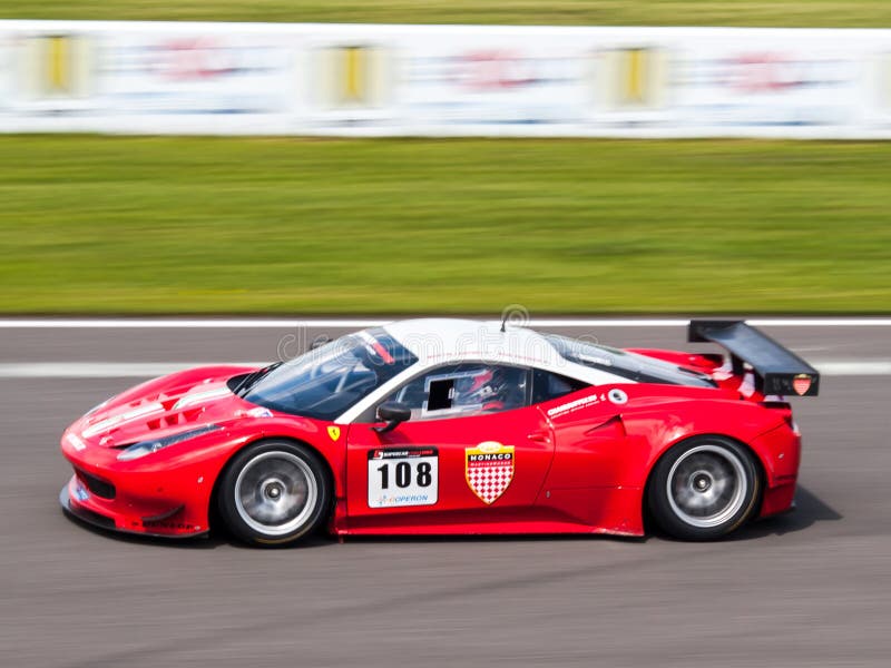 Racing through the Blue Lines Editorial Stock Image - Image of circuit ...