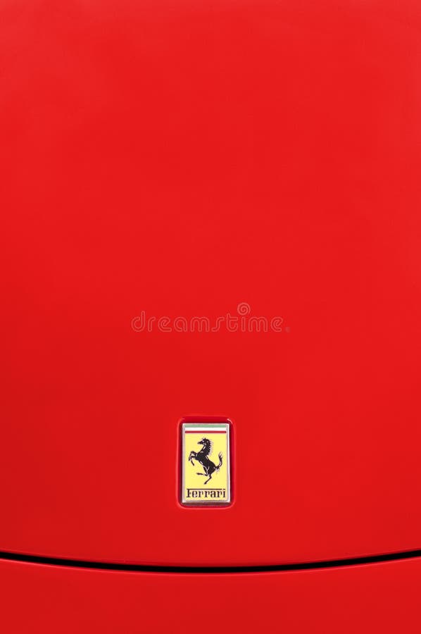 Red Ferrari F430 logo editorial photo. Image of money - 17934536