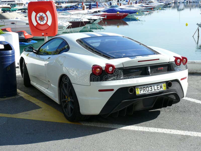 Ferrari Blanco F430 Scuderia Imagen de archivo editorial - Imagen de ...