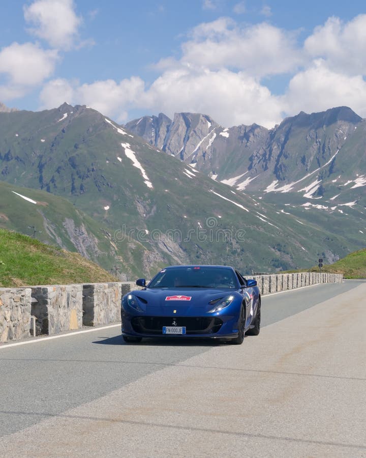 Blue Ferrari Take Part in the CAVALCADE 2018 Event Along the Roads of ...