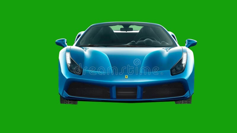 Ferrari Car High Quality Green Screen Stock Video - Video of cars ...
