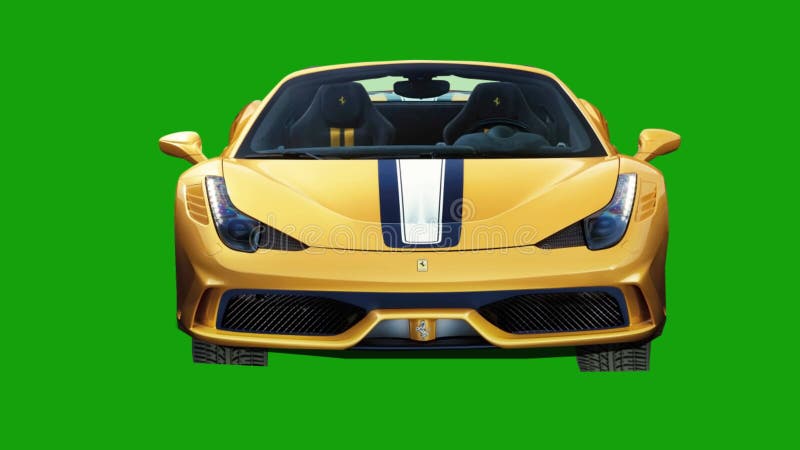 Ferrari Car High Quality Animated Green Screen Stock Footage - Video of ...