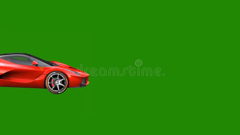 Ferrari Car High Quality Green Screen Stock Video - Video of cars ...