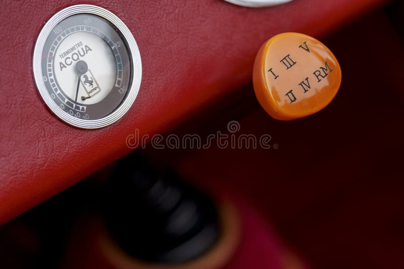 Ferrari Classic Gear Selector Editorial Image - Image of vehicle ...