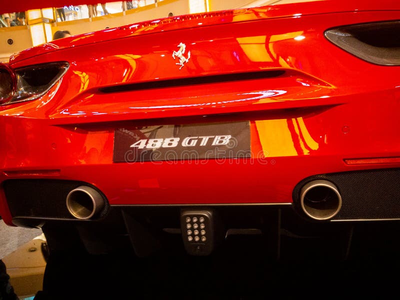 Ferrari 488 GTB editorial stock image. Image of elegant - 187468999