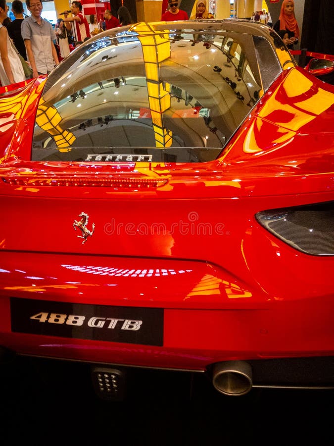 Ferrari 488 GTB editorial photography. Image of motor - 187469022