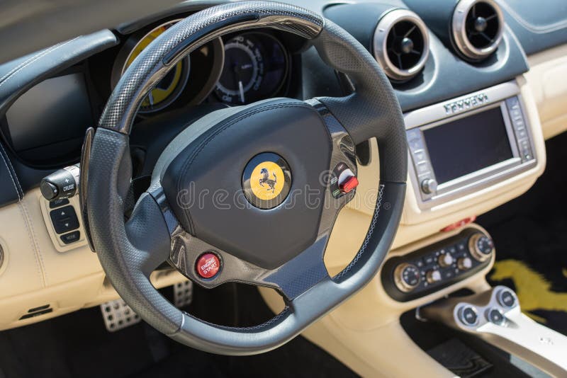 Ferrari Interior Car on Display Editorial Stock Image - Image of fast ...