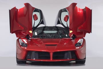 Ferrari LaFerrari with Doors Fully Open Editorial Photography - Image ...