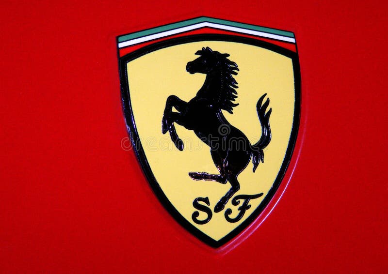Ferrari logo editorial photo. Image of good, creativity - 22683711
