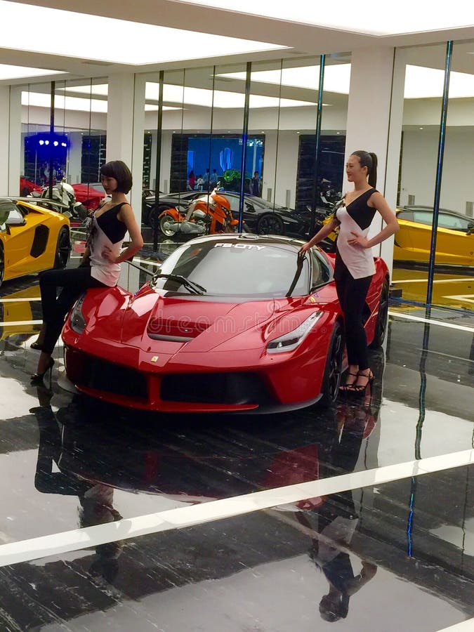 Ferrari Luxury Cars on Display and Models Editorial Stock Photo - Image ...