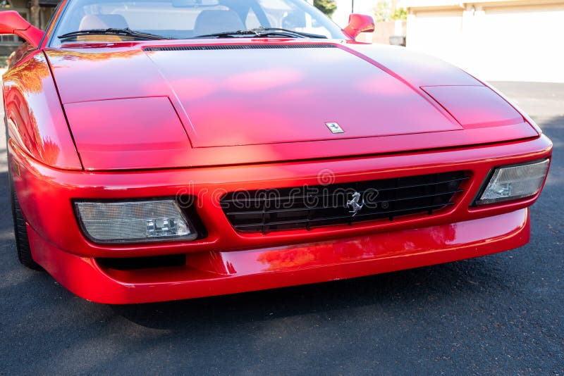 1991 Ferrari 348 front end editorial photography. Image of price ...