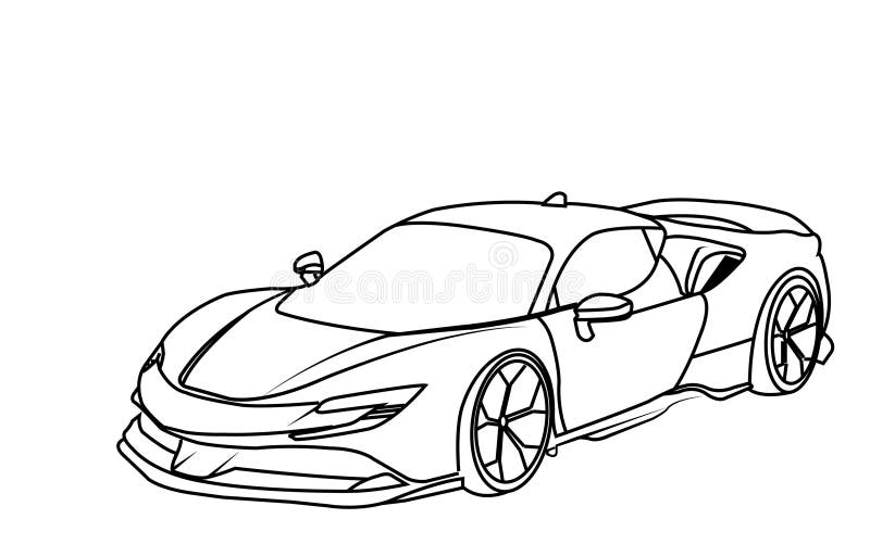 Ferrari Sf90 Stock Illustrations – 10 Ferrari Sf90 Stock Illustrations ...