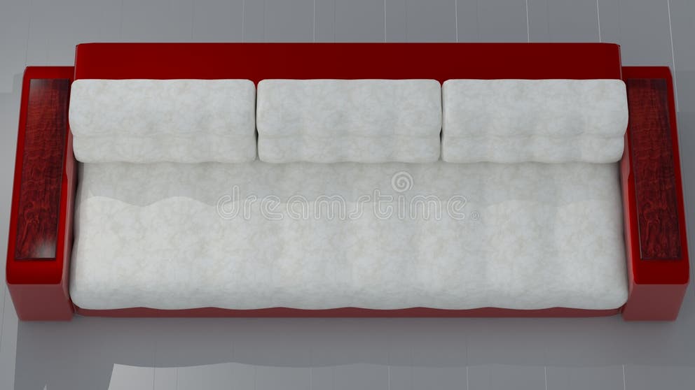 Ferrari Sofa Red White Leather Stock Illustration - Illustration of ...