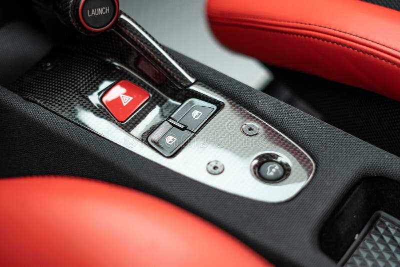 Ferrari 458 Speciale Center Console, Carbon Fiber, Windows Controls and ...