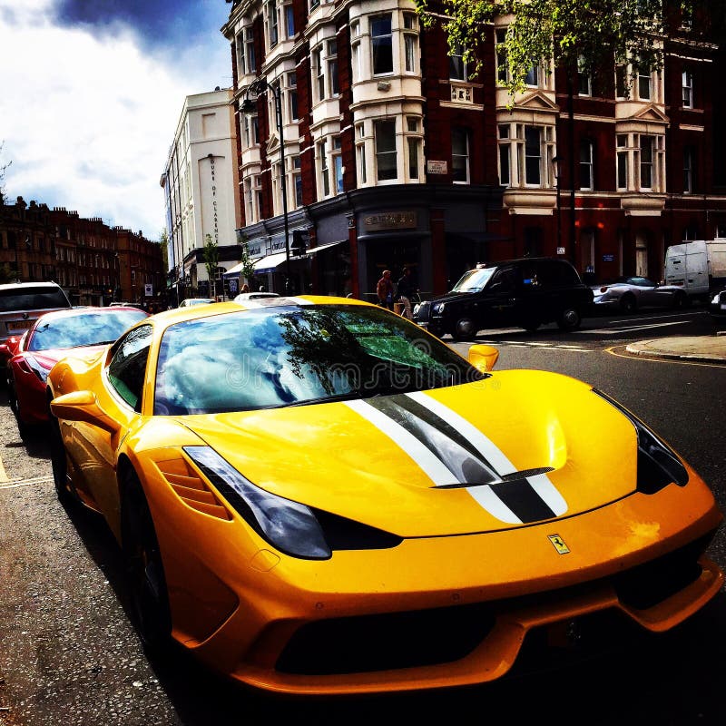 Ferrari 458 Speciale in London Editorial Stock Image - Image of hrowen ...