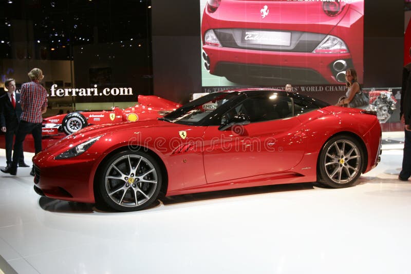 Lateral View of a Ferrari California Editorial Photography - Image of ...