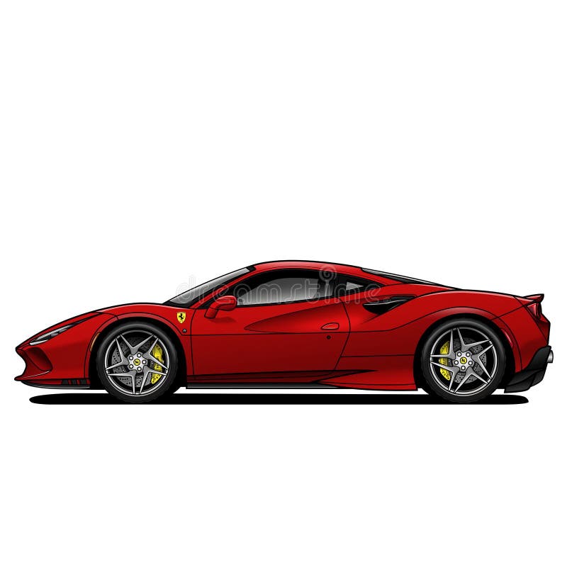 Ferrari Side View Stock Illustrations – 38 Ferrari Side View Stock ...