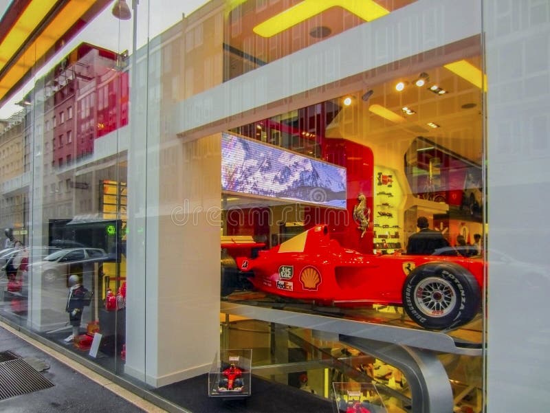 Ferrari Store editorial photography. Image of shopping - 36078717