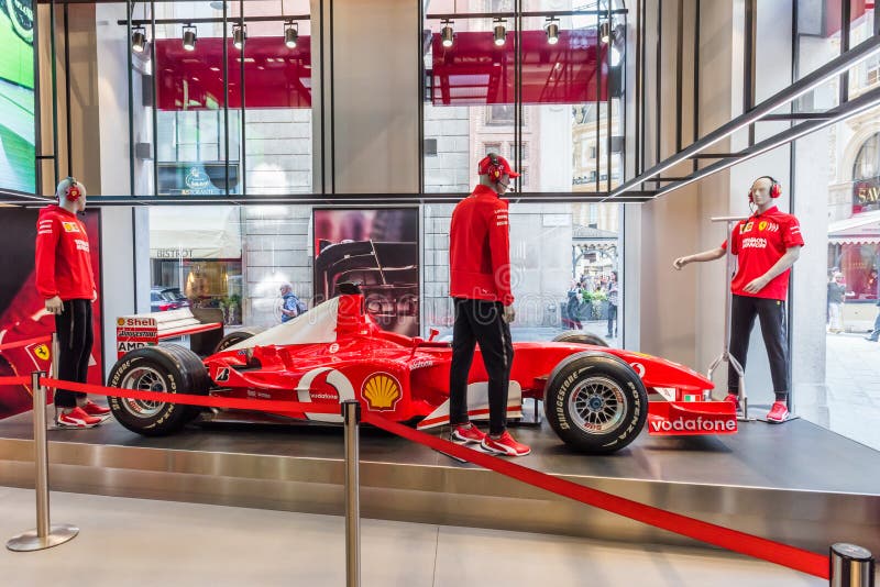 FERRARI Store in Milano, Italy. Editorial Image - Image of style ...