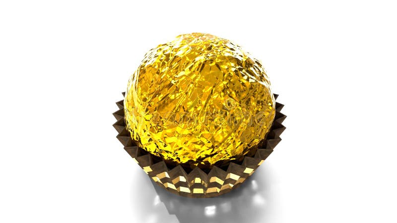 Ferrero Rocher (Food) on White Background Stock Illustration ...