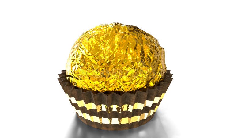 Ferrero Rocher (Food) on White Background Stock Image - Image of meat ...