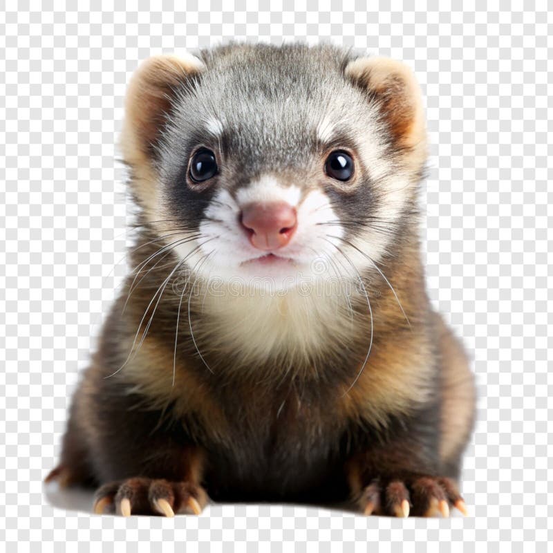 Ferret Transparent Background Stock Illustration - Illustration of ...