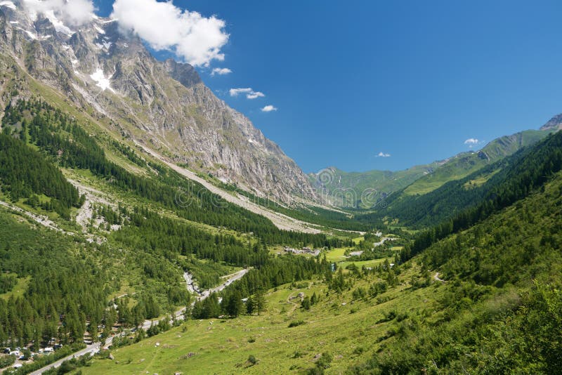 Ferret Valley stock photo. Image of massif, summit, courmayeur - 16672950