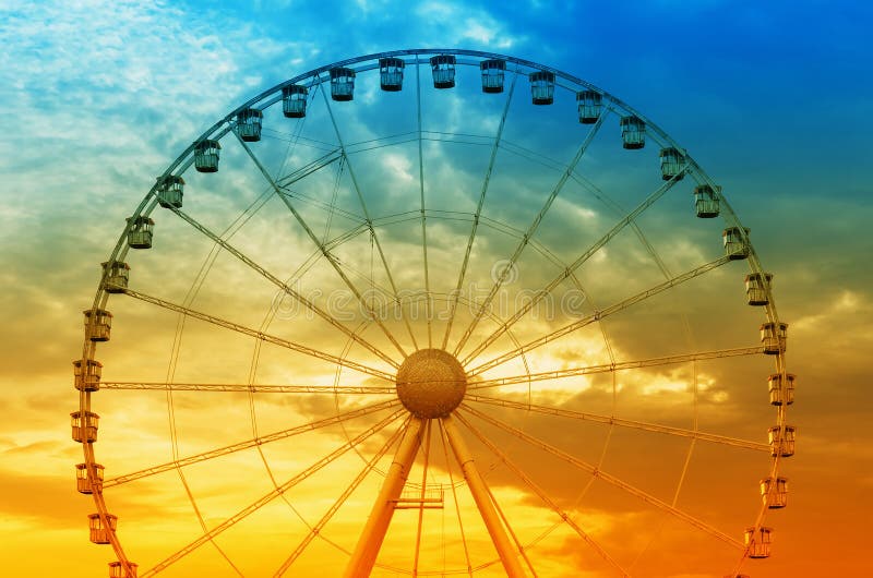 Ferries wheel stock photo. Image of radial, steel, fast - 51975274