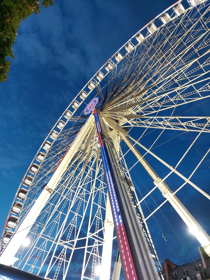 Ferries wheel in Paris. stock photo. Image of ferries - 288099474