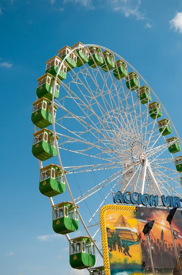 Ferris wheel stock image. Image of attraction, circus - 15671381
