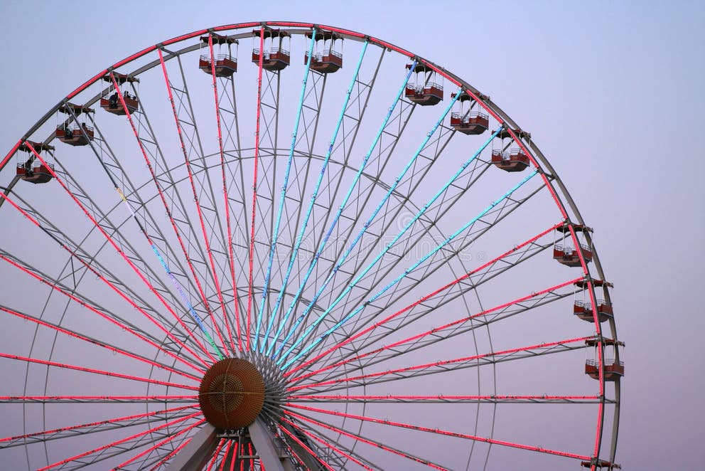 Ferris Wheel stock photo. Image of hang, carriage, cables - 5897100