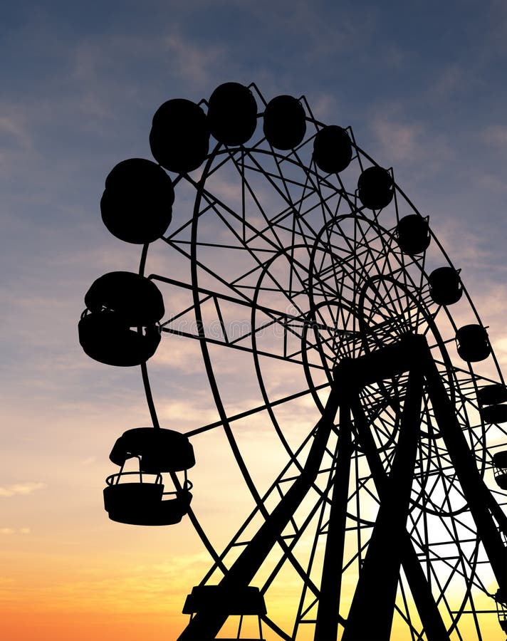 Ferris Wheel stock illustration. Illustration of definition - 6659819