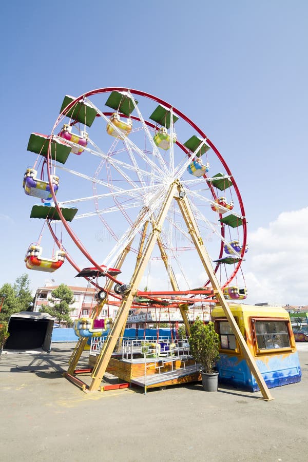 A Ferris wheel stock image. Image of amusement, carrying - 283984243