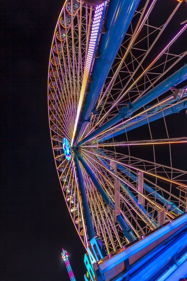 Ferris Wheel, the Attraction at Every Fun Fair Stock Image - Image of ...