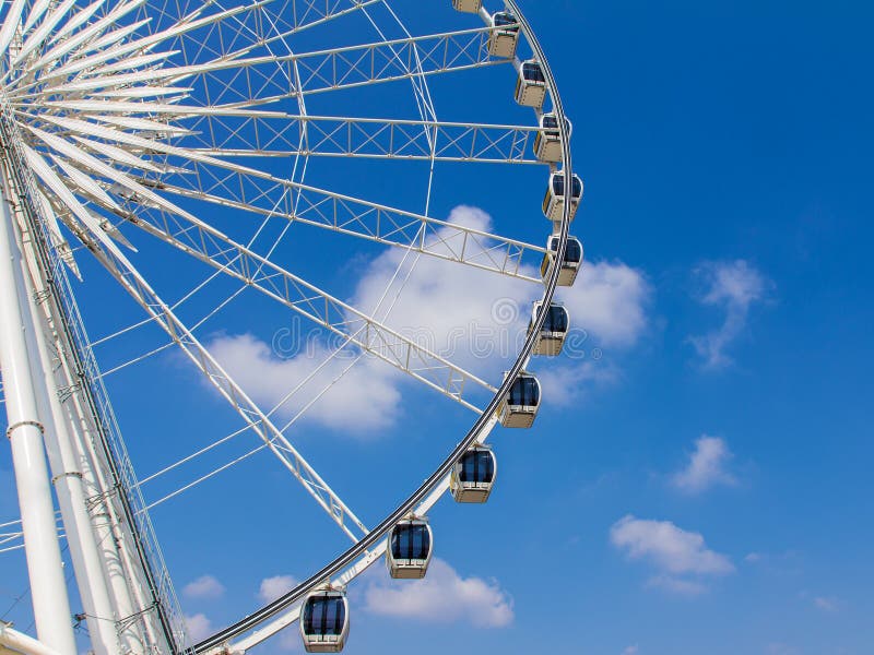 Ferris wheel and blue sky stock photo. Image of outdoor - 31898526