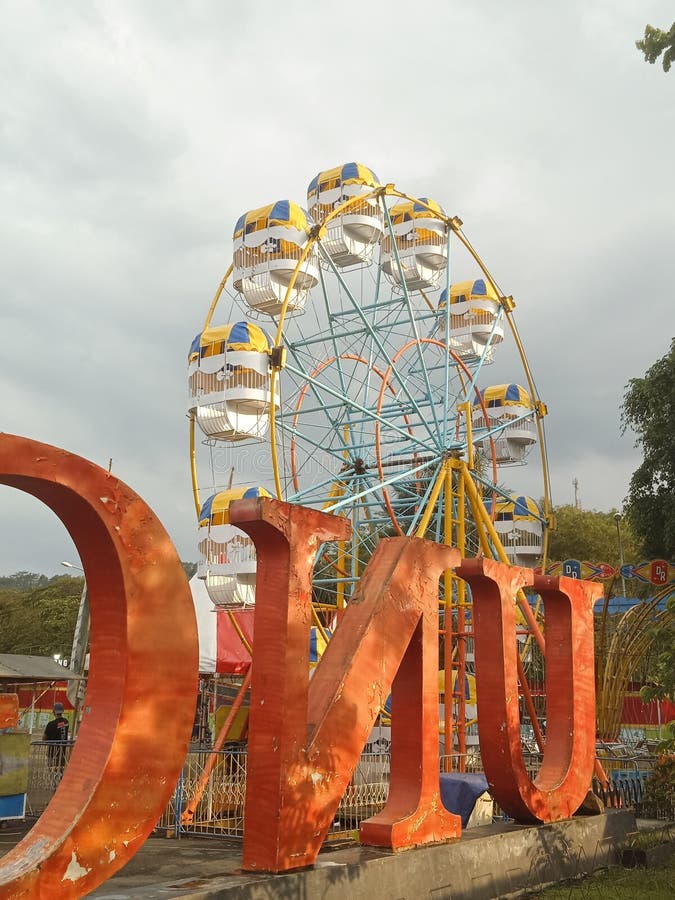 Ferris Wheel Carnival at Park Stock Photo - Image of wheel, indonesia ...