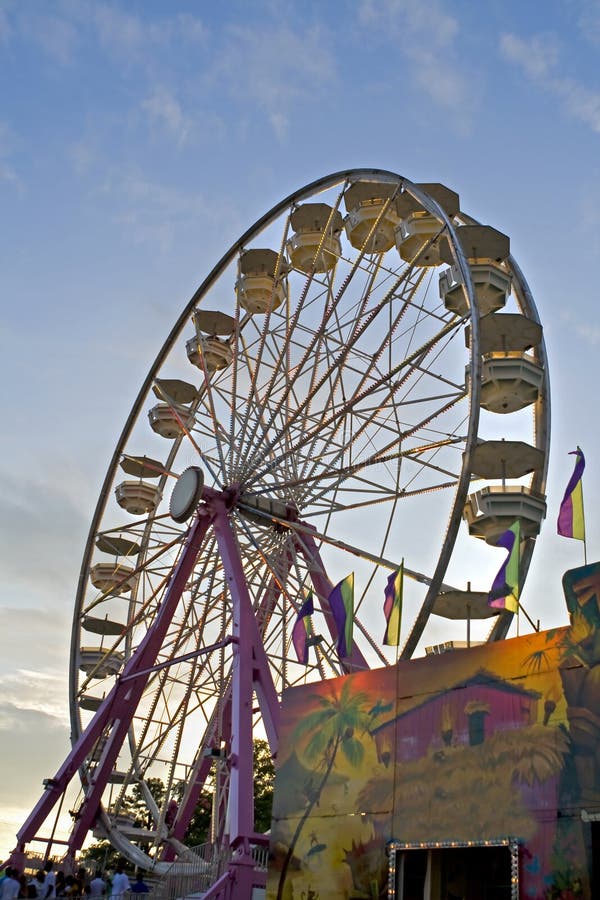 Fair Rides at Night stock image. Image of entertainment - 4837387