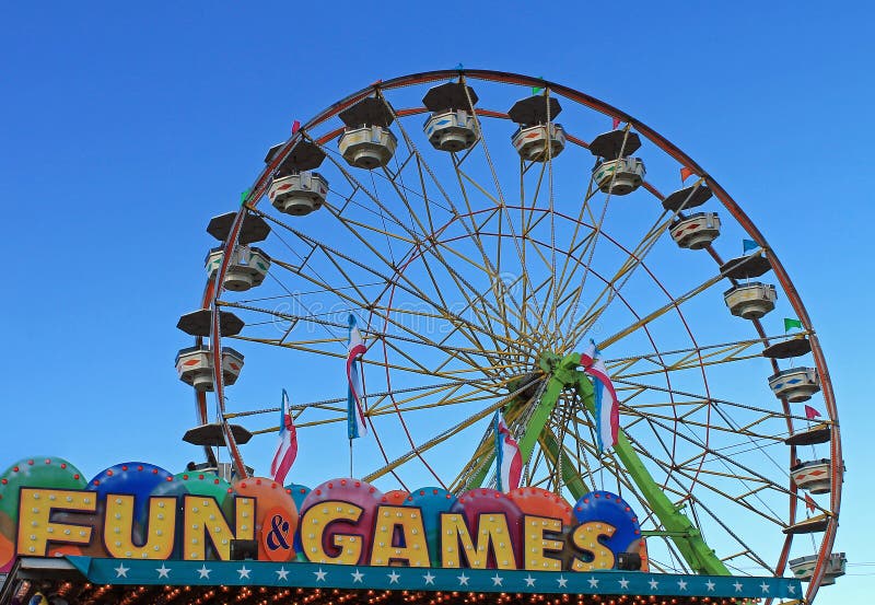Ferris Wheel at the Fair stock photo. Image of wheel - 80086898