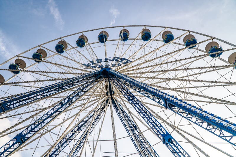 Ferris Wheel at the Fairground Editorial Stock Image - Image of ...