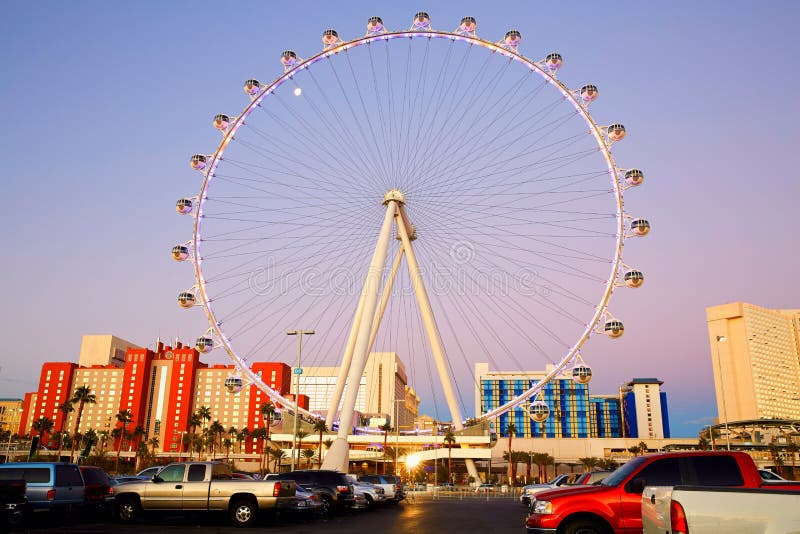 The Ferris Wheel, Las Vegas Editorial Stock Photo - Image of resort ...