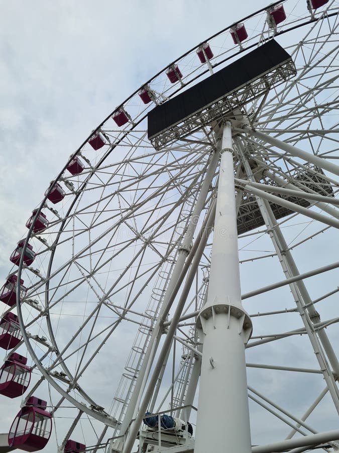 Ferris wheel at the mall stock image. Image of stadium - 211014261