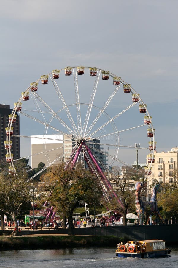 Ferris Wheel in Melbourne, Australia Editorial Stock Photo - Image of ...