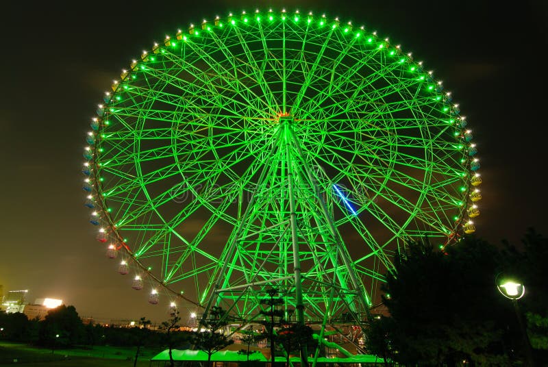 Ferris wheel at night stock photo. Image of wheel, entertainment - 3781930