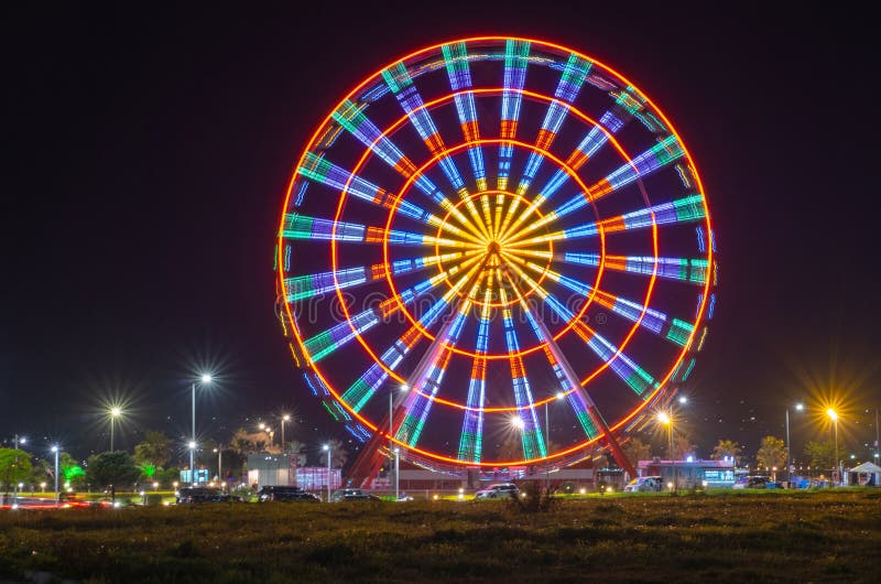 Ferris Wheels At Night