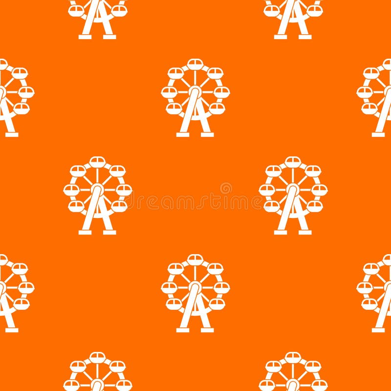Ferris Wheel Pattern Seamless Stock Vector - Illustration of round ...